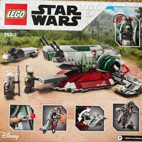 Lego | Toys | Lego Star Wars 7532 Boba Fetts Starship Disney Building ...
